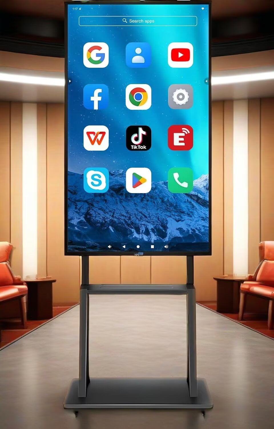 OmninexHub Smart Board Touch Digital Electronic Calendar, 49''Multi ...