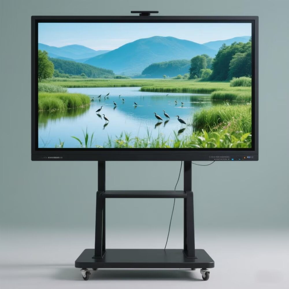 OmninexHub TV Cart, Height Adjustable Mobile TV Stand for 40-75 Inch ...