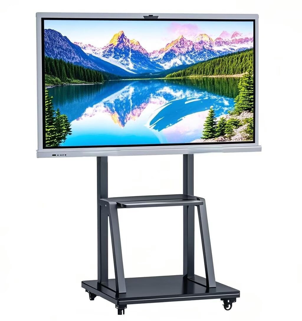 OmninexHub TV Stands, Height Adjustable Mobile TV Cart for 32-70 Inch ...