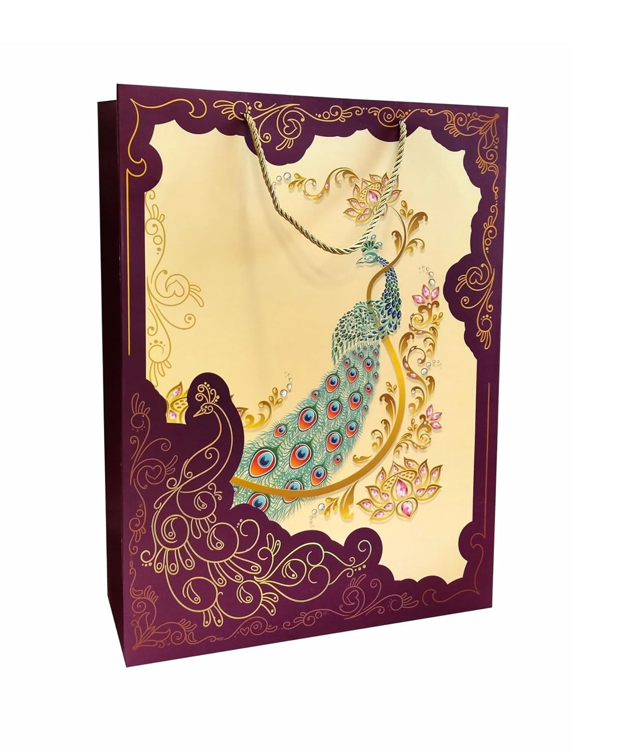 Omnipresent Pack Premium Peacock 200 GSM Matt Lamination With Gold Foil ...