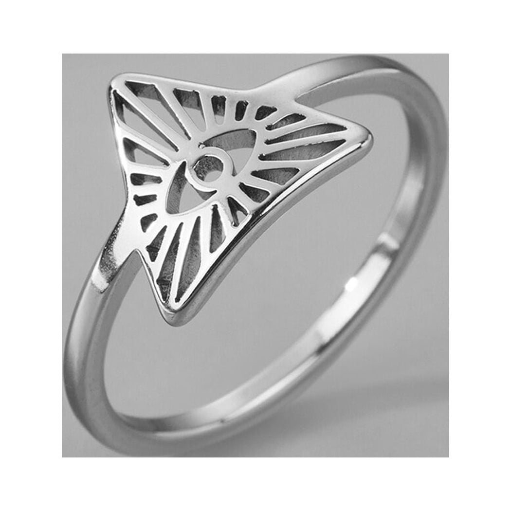Omniscient Eye Ring Eye of God Tarot Stainless Steel Ring Magic Witch ...