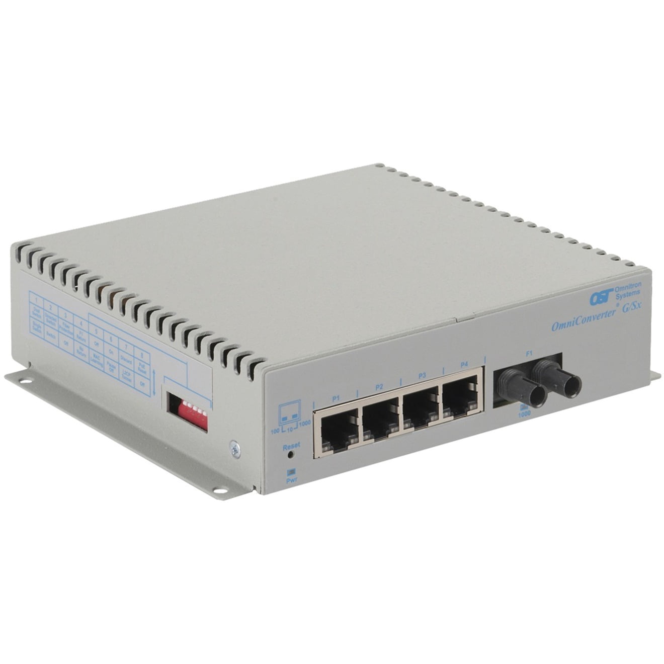 Omnitron Systems OmniConverter Unmanaged Gigabit, SM ST, RJ-45 ...