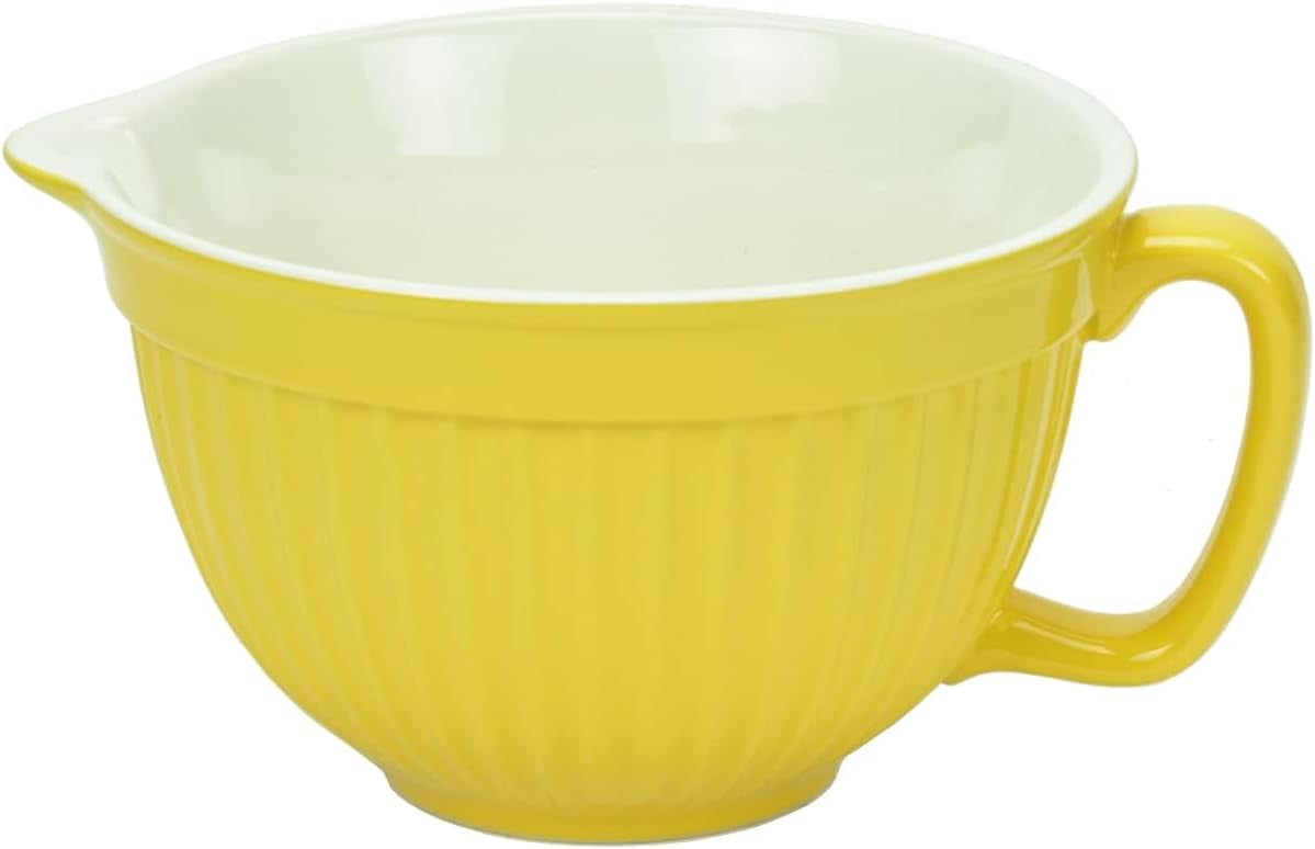 Omniware Simsbury Stoneware Batter Bowl - 2 Quart Mixing Bowl with ...