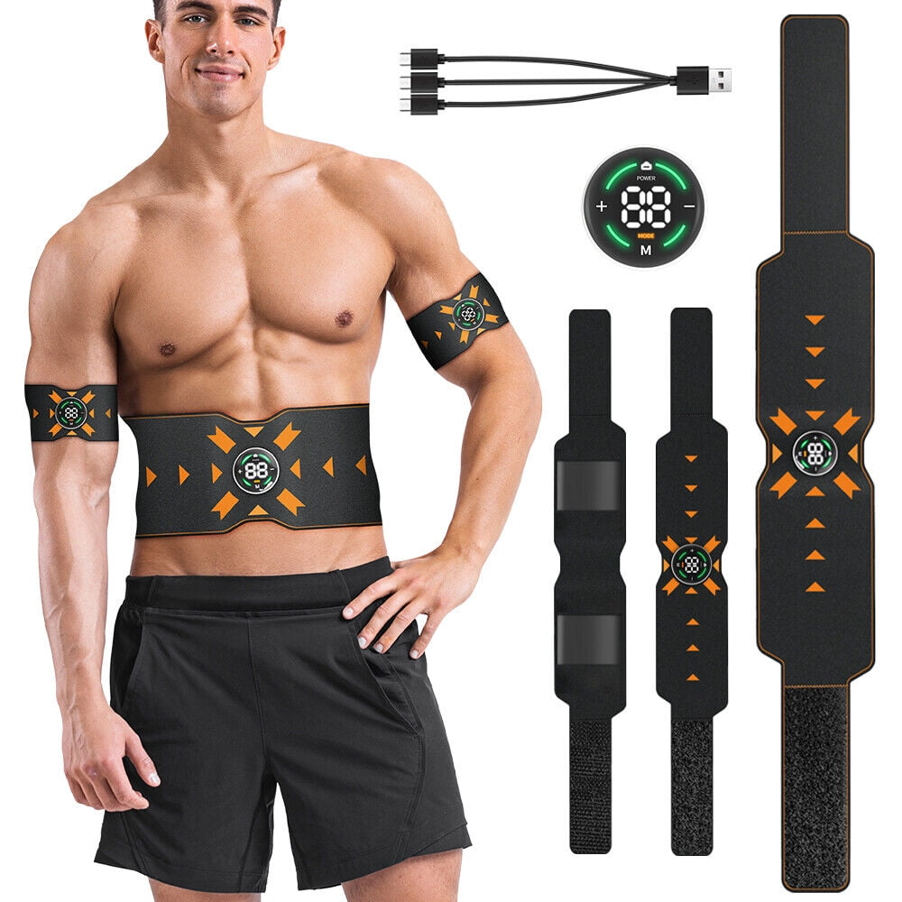Omorc Muscle Trainer, EMS Abdominal Muscle Toning Belt Rechargeable AB ...