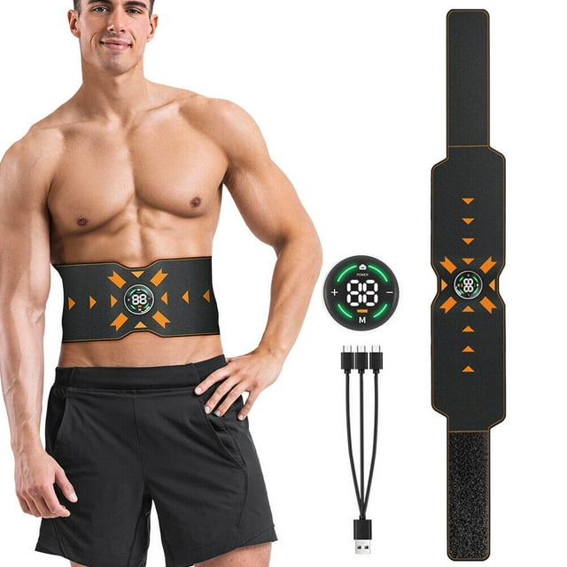 Omorc Muscle Trainer, EMS Abdominal Muscle Toning Belt Rechargeable AB ...