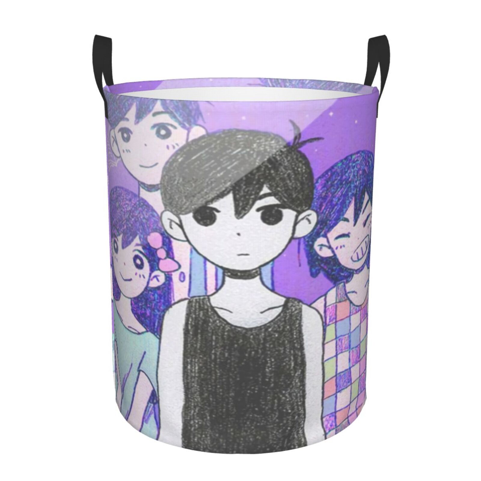 Omori Circular Waterproof Laundry Hamper with Handle, Dirty Clothes ...