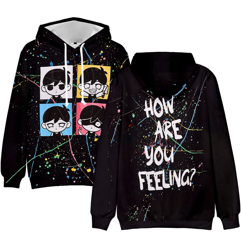 Omori EMOTIONS Splatter and OMORI Tie-Dye STRANGER Tie-Dye Hoodie Merch ...