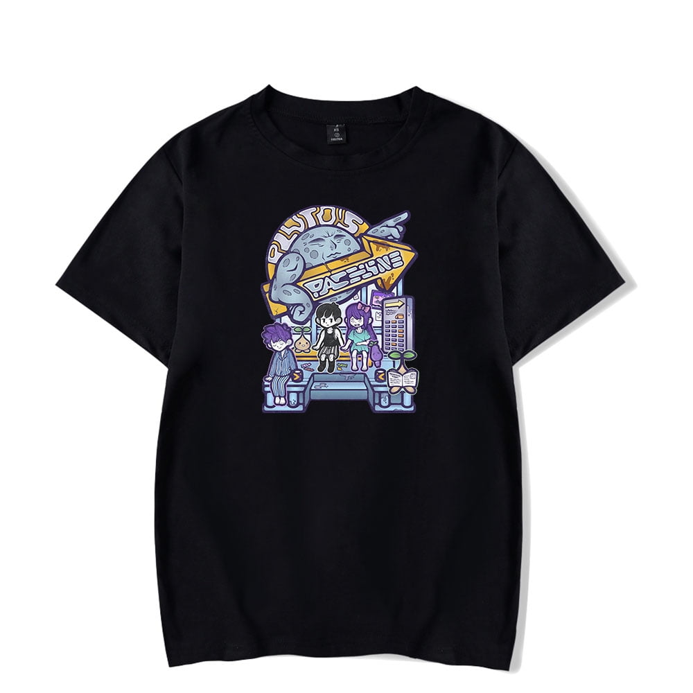 Omori Pluto's Spaceline T-shirs Crewneck Short Sleeve Tee Unisex Tops ...