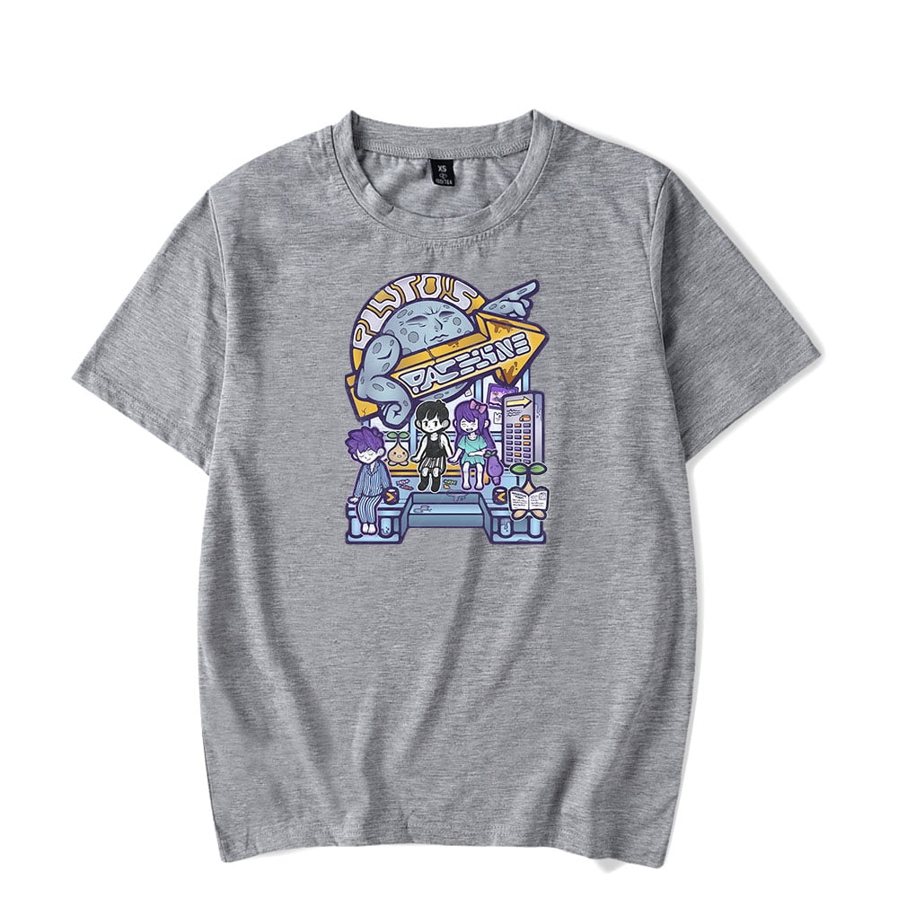 Omori Pluto's Spaceline T-shirs Crewneck Short Sleeve Tee Unisex Tops ...