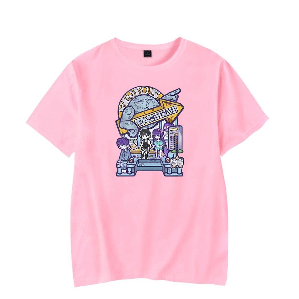 Omori Pluto's Spaceline T-shirs Crewneck Short Sleeve Tee Unisex Tops ...