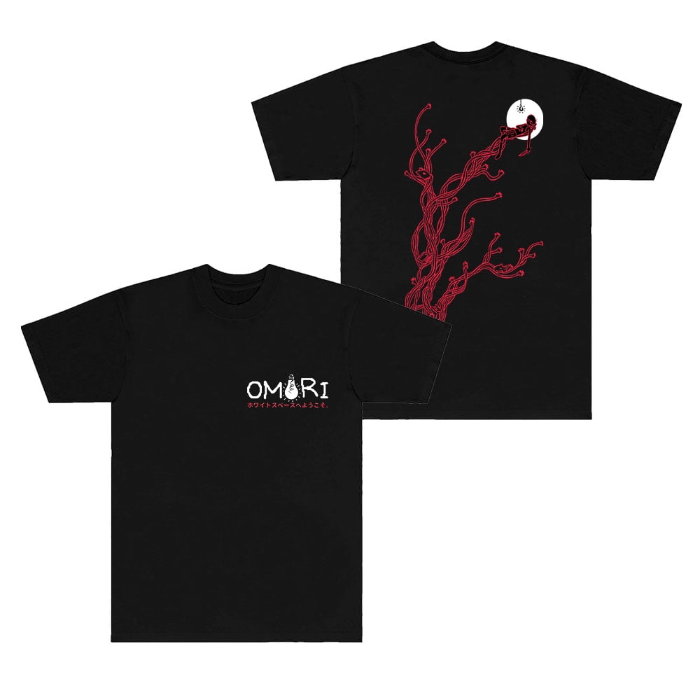 Omori Red Hands T-shirts New Logo Merch Tee Cosplay Women Men Fashion ...
