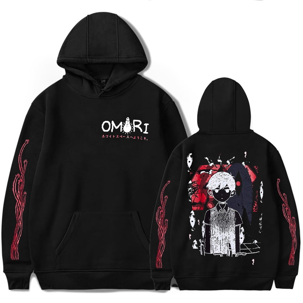 Omori Red Space Merch Hoodies with trendy patterns printed on men's and ...