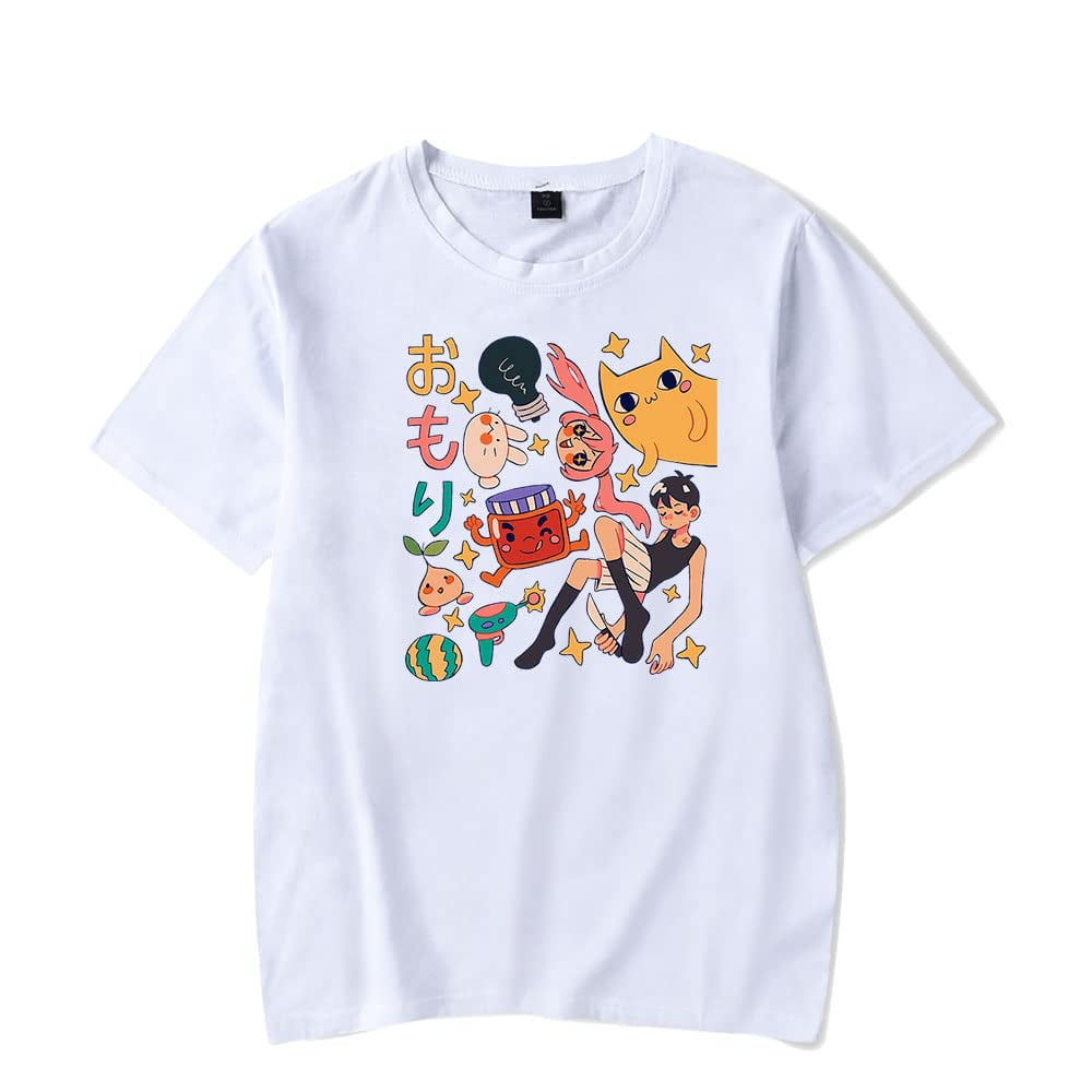 Omori Sunny Basil Kel Aubrey Merch T-Shirt Merch Men Short Sleeve Women Funny Tee Unisex ...