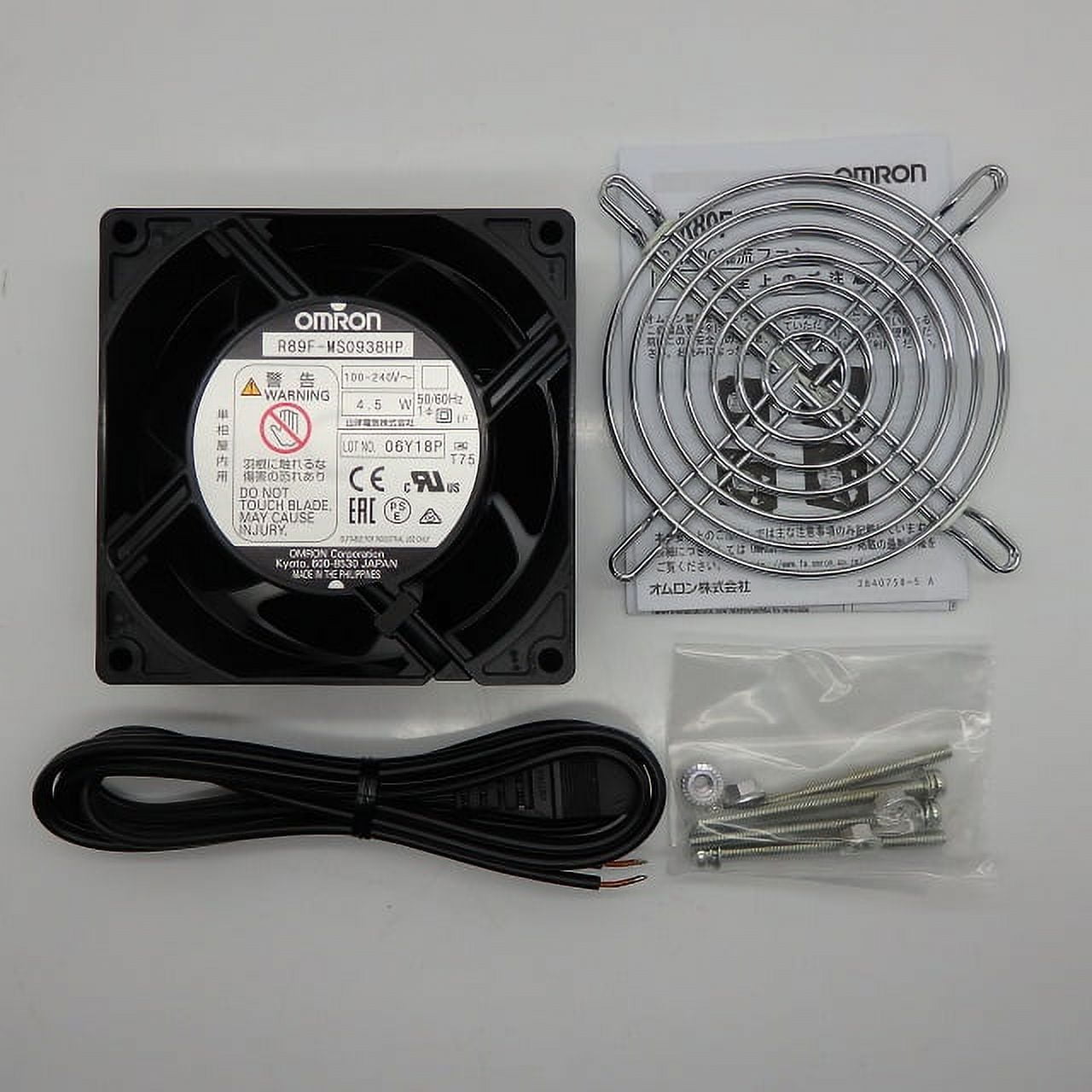 Omron 100-240VAC 4.5W 92x92x38mm AC Axial Fan Assembly R89F-MS0938HP-S2 ...