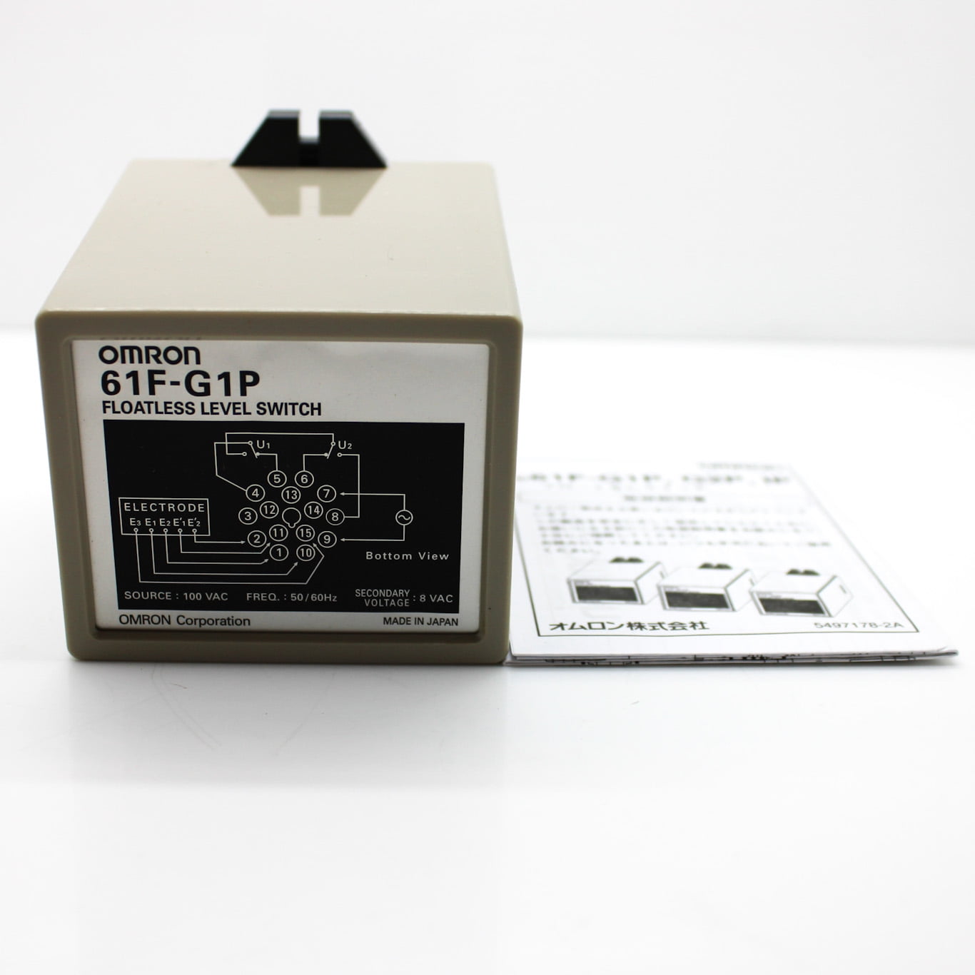 Omron 100VAC SPDT (2 Form C) Plug-In Floatless Level Switch 61F-G1P ...