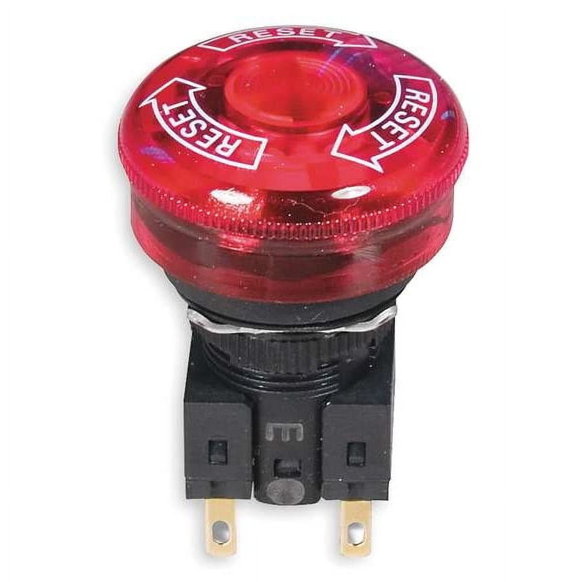 Omron E-Stop Push Button,16mm,NC,Red A165E-S-02 - Walmart.com