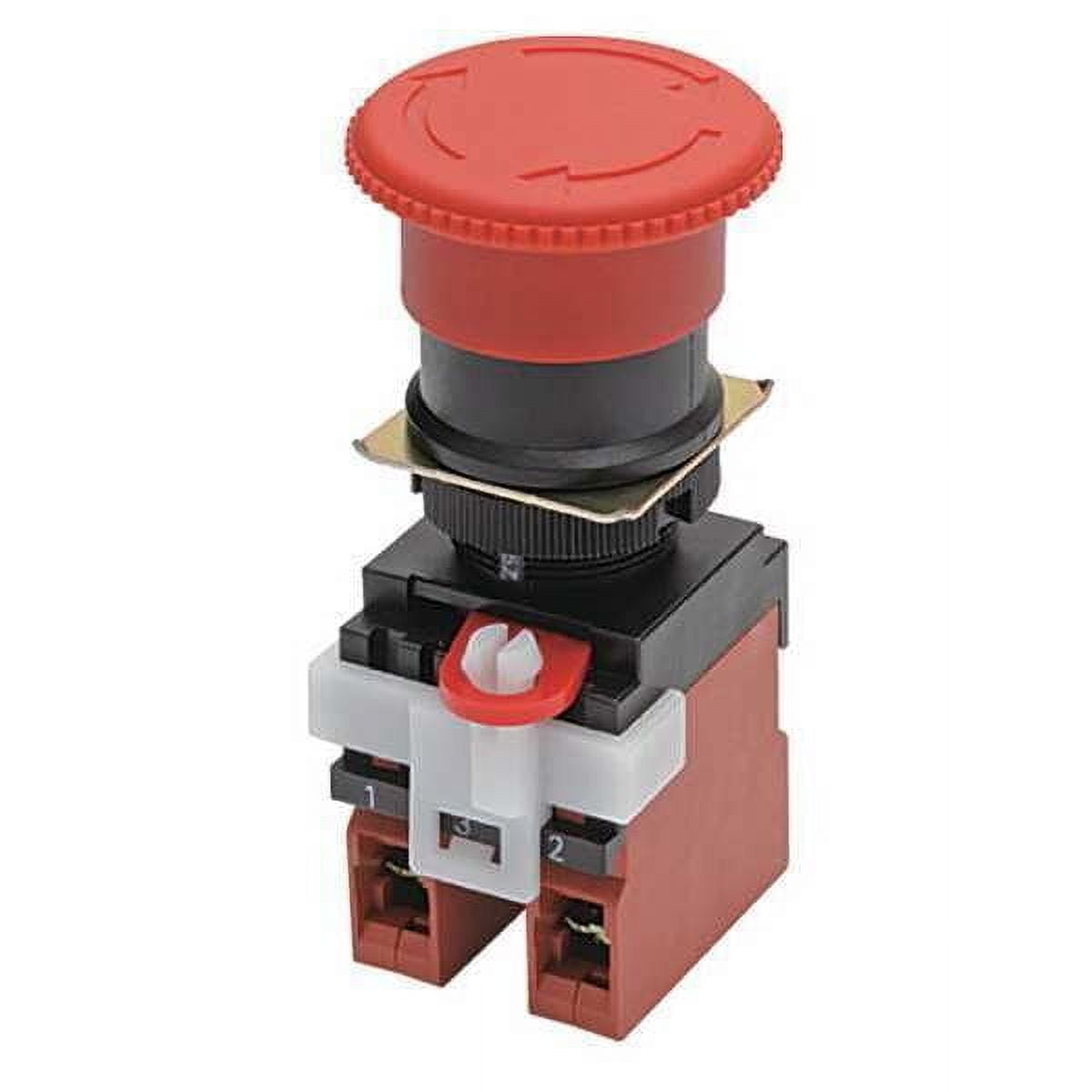 Omron E-Stop Push Button,22mm,NO/NC,Red A22E-M-12 - Walmart.com