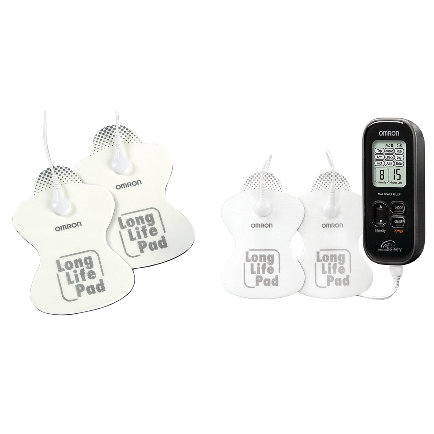 Omron ElectroTHERAPY Max Power Relief & ElectroTHERAPY Long Life Pads ...