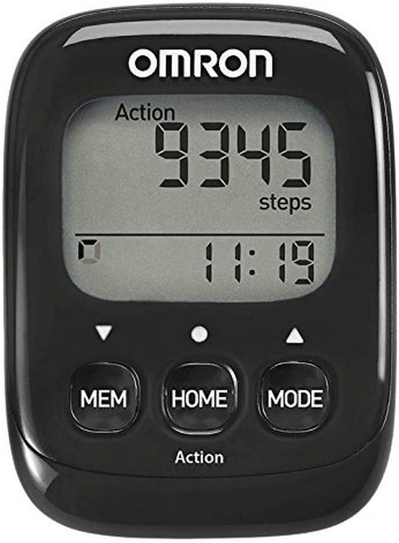 Omron 3D Sensor Sport Pedometer, Black, Walking Style IV Step Counter ...