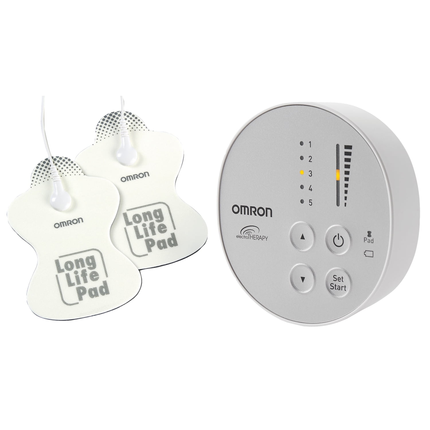 Omron PM400 Pocket Pain Pro Tens Unit & PMLLPAD ElectroTHERAPY Long ...