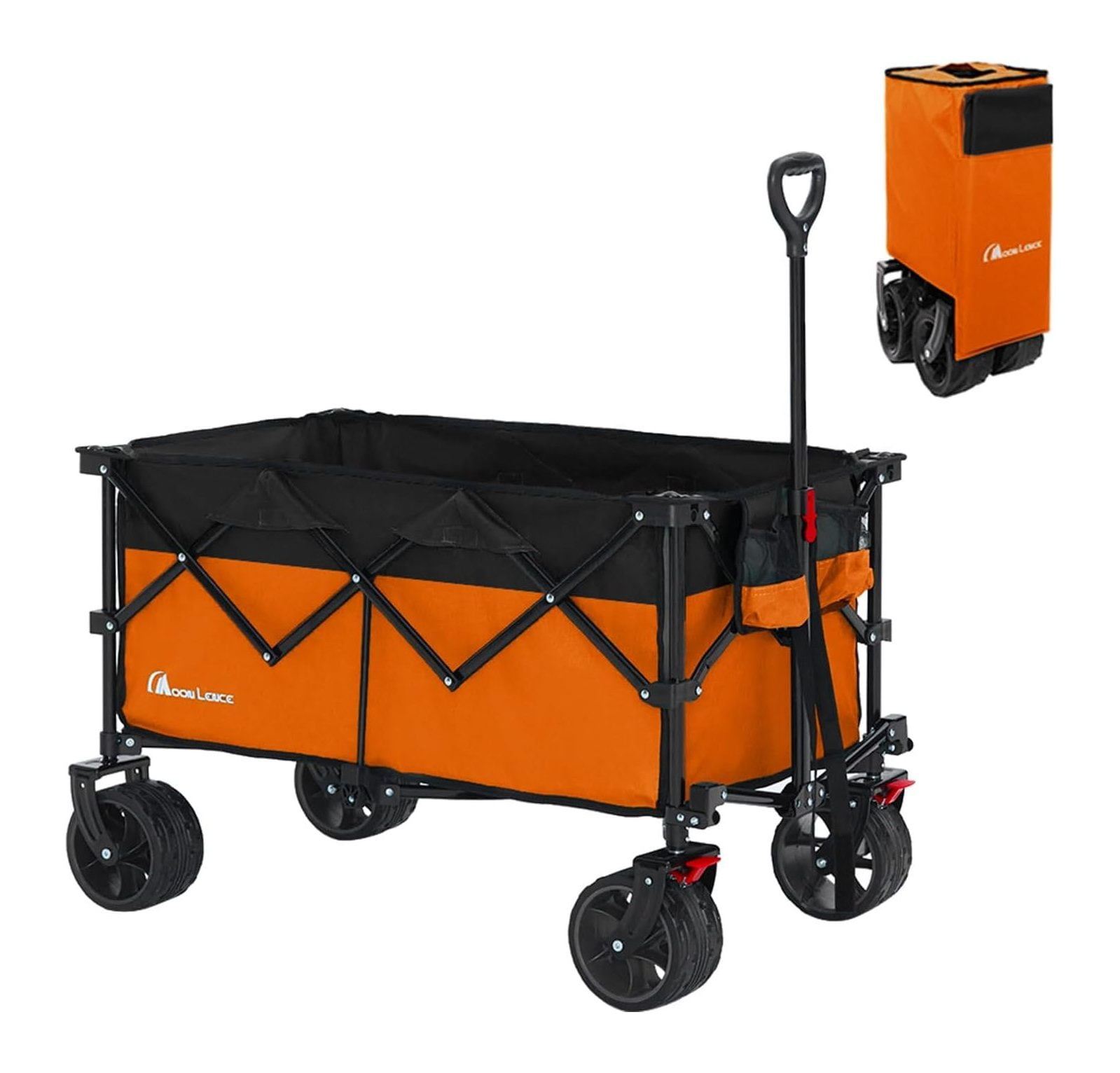 Omsix Collapsible Folding Wagon Cart Heavy Duty Folding Garden Portable ...