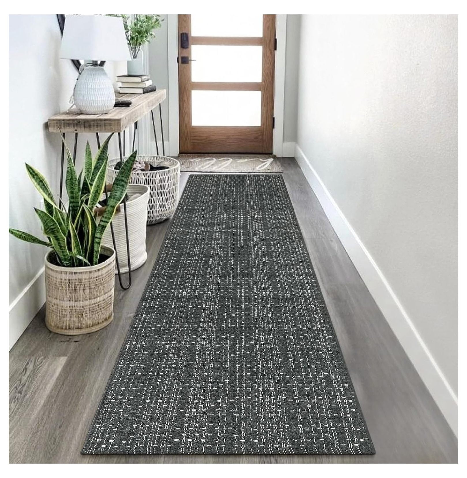 Omsix Farmhouse Kitchen Rugs Washable Runner Rug Laundry Room Rug ...