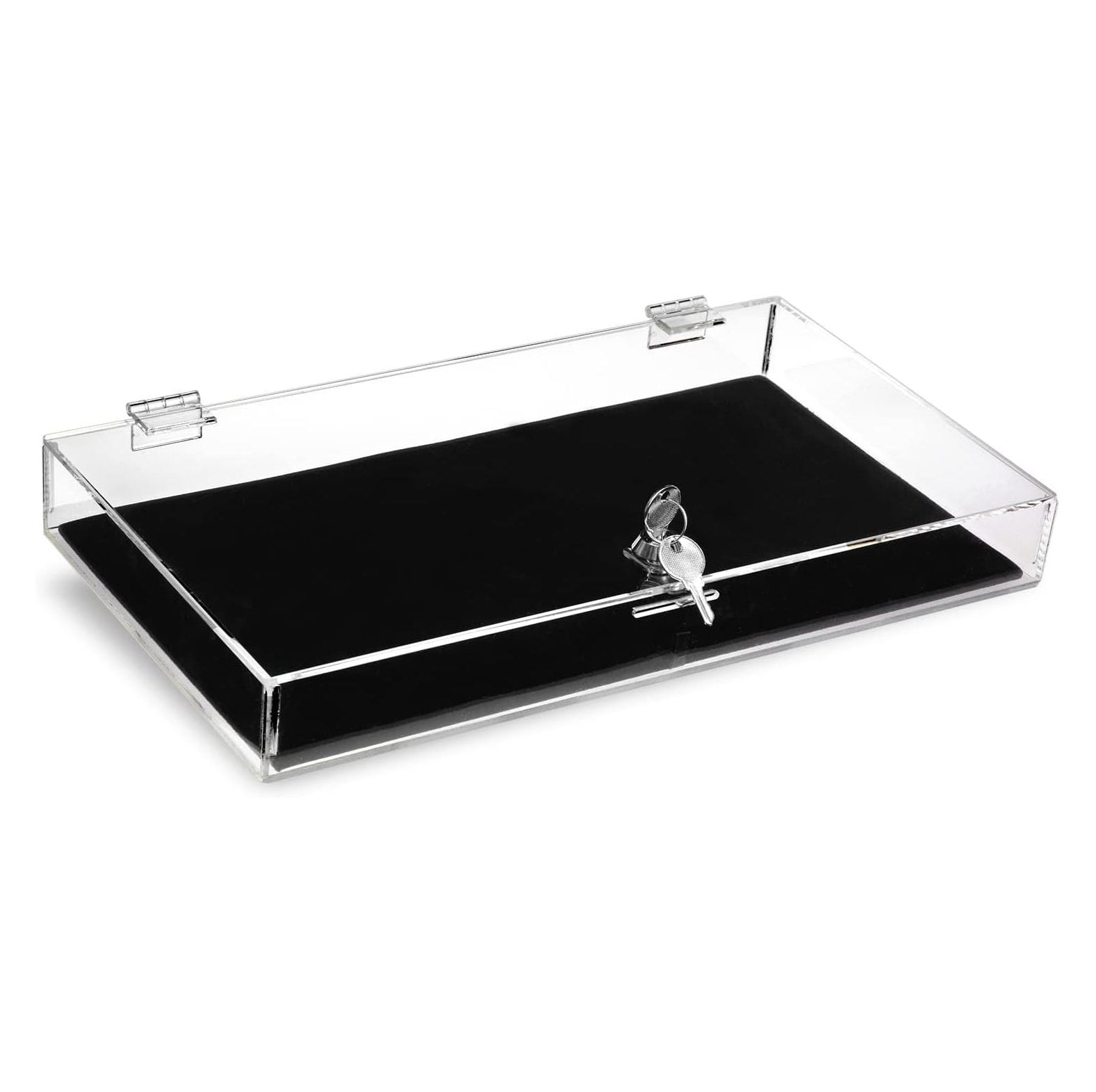 Omsix Rectangular Marketing Holder Locking Security Showcase Safe Box ...