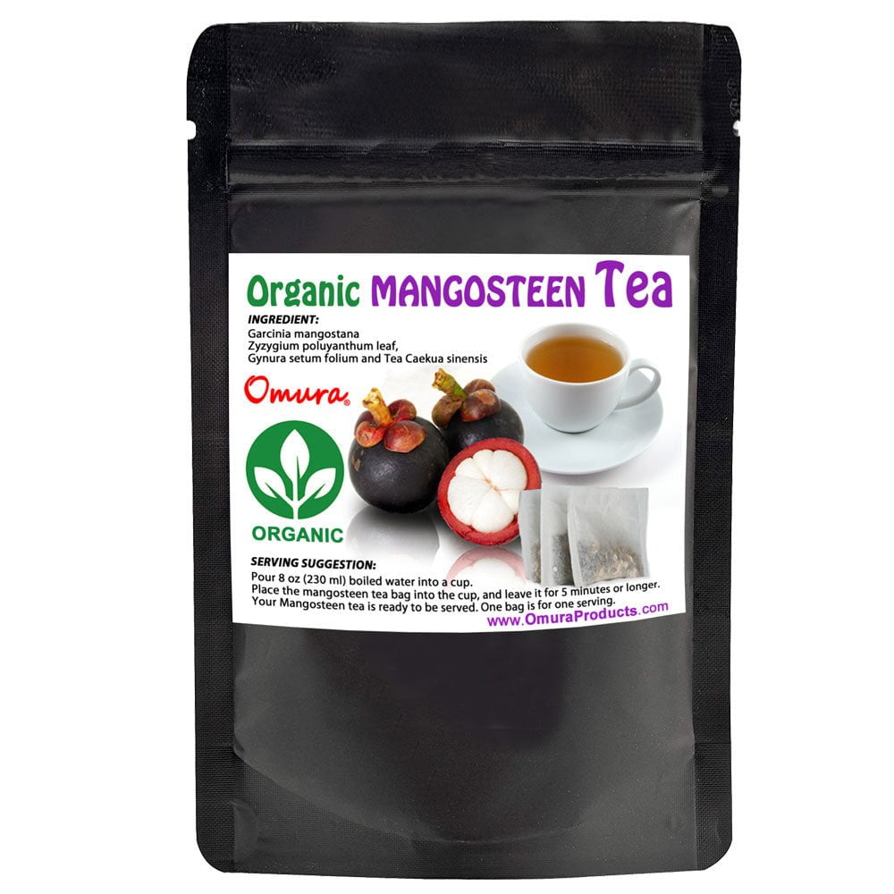 Omura Mangosteen Tea | Fruit Peel Powder in Tea-Bags - Walmart.com