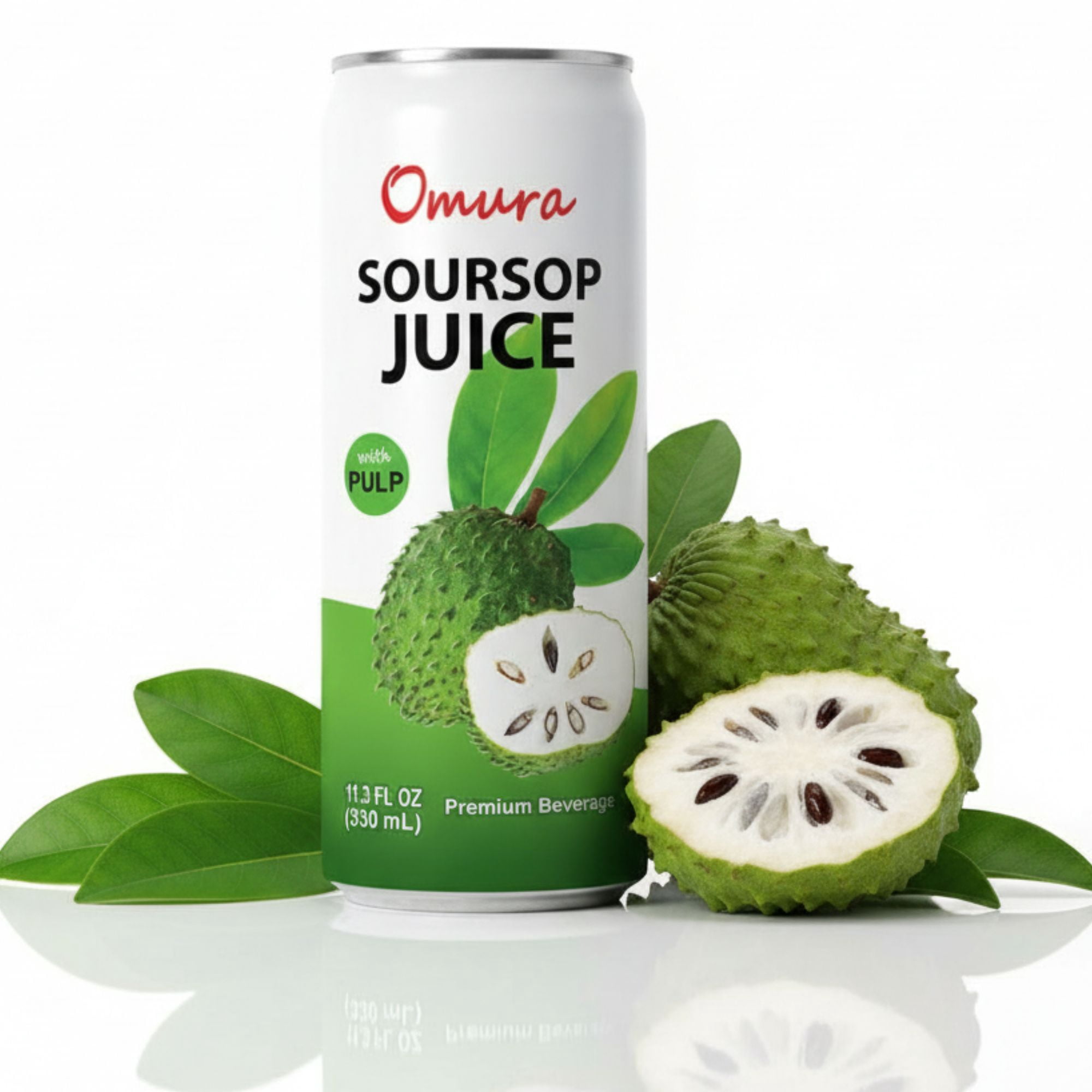 Omura Soursop Graviola Guanabana Juice with Pulp, Tropical Fruit Drink ...