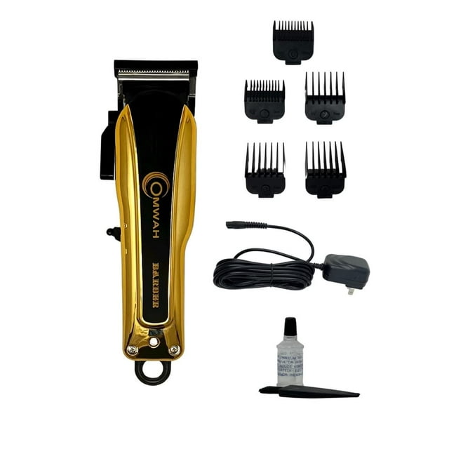 Omwah Men's Professional High Performance Barber Cordless Hair Clipper ...