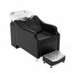 BarberPub Deluxe Shampoo Backwash Chair with Extended Ceramic Bowl Sink ...