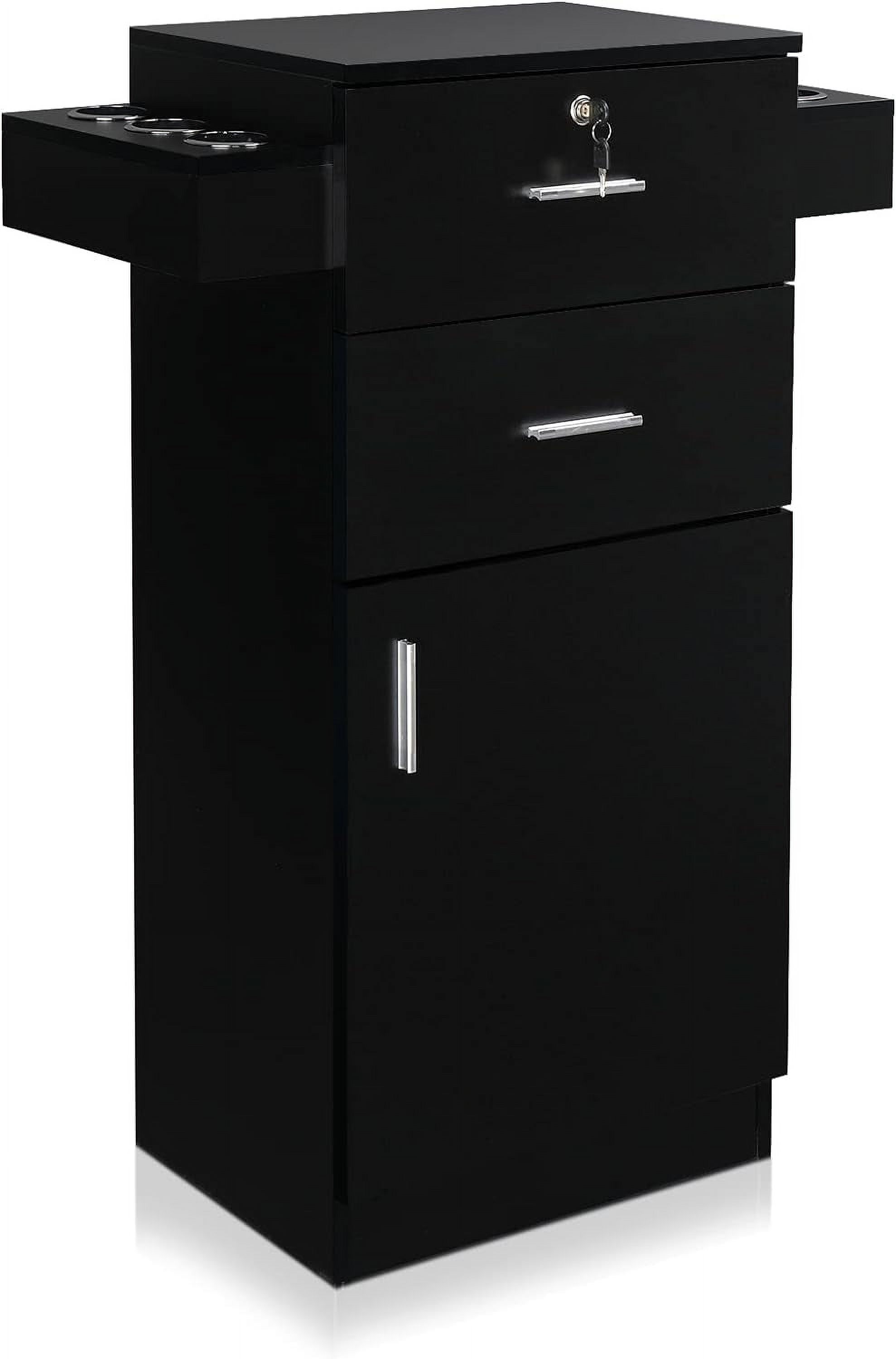 OmySalon Salon Stations for Hair Stylist, Beauty Salon Storage Cabinet ...
