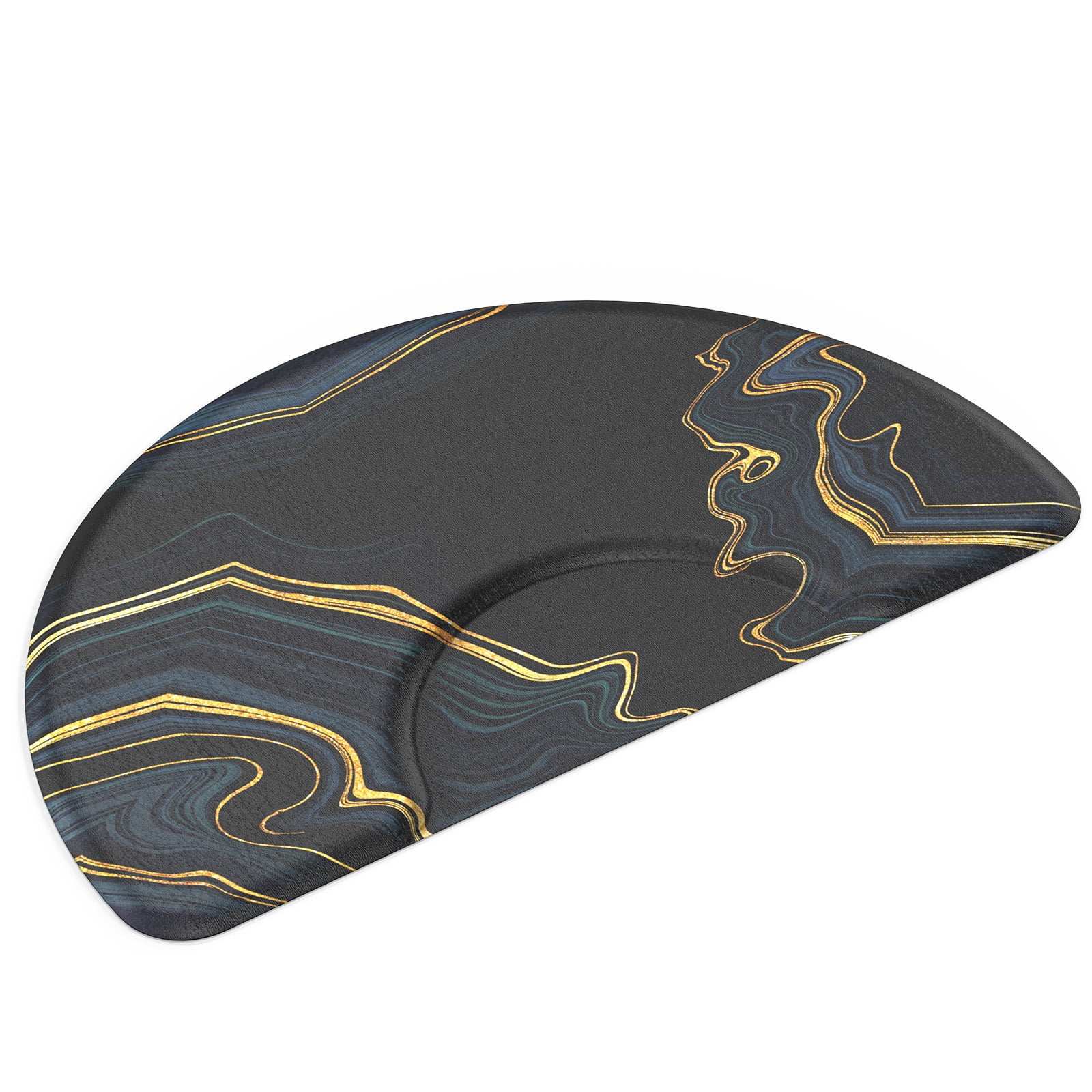 OmySalon Anti-fatigue Semi Circle Mat, Styling Chair Floor Mat with ...