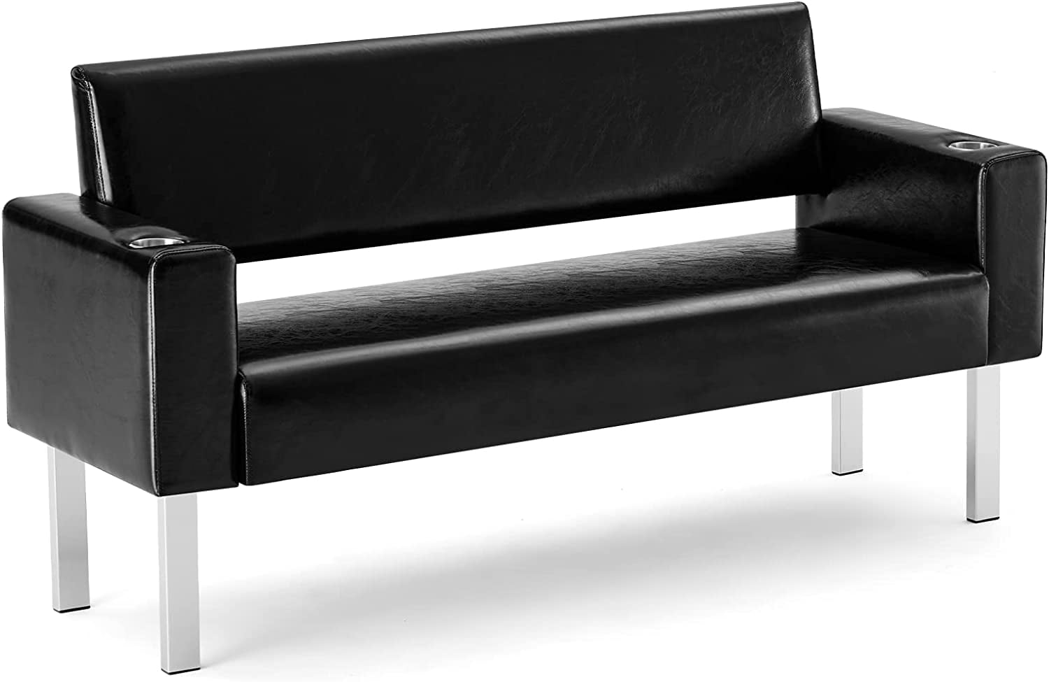 OmySalon Heavy Duty Waiting Room Bench, Reception Office Chair with 2 ...