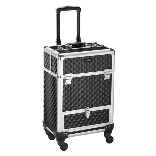 Omysalon Professional Makeup Artist Trolley - Rolling Cosmetic Case ...