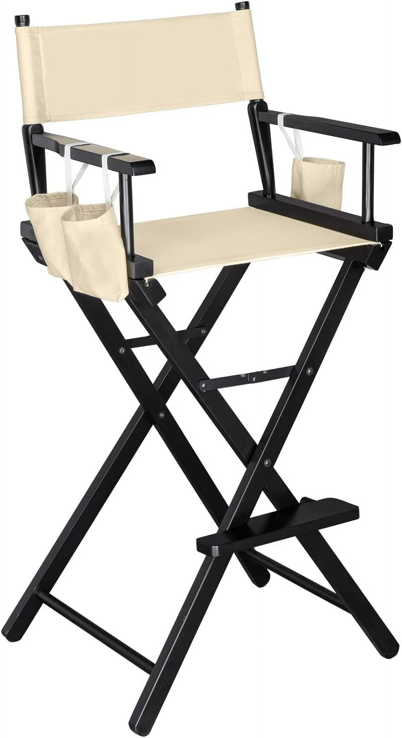 OmySalon Solid Hardwood Folding Makeup Chair, Black - Walmart.com
