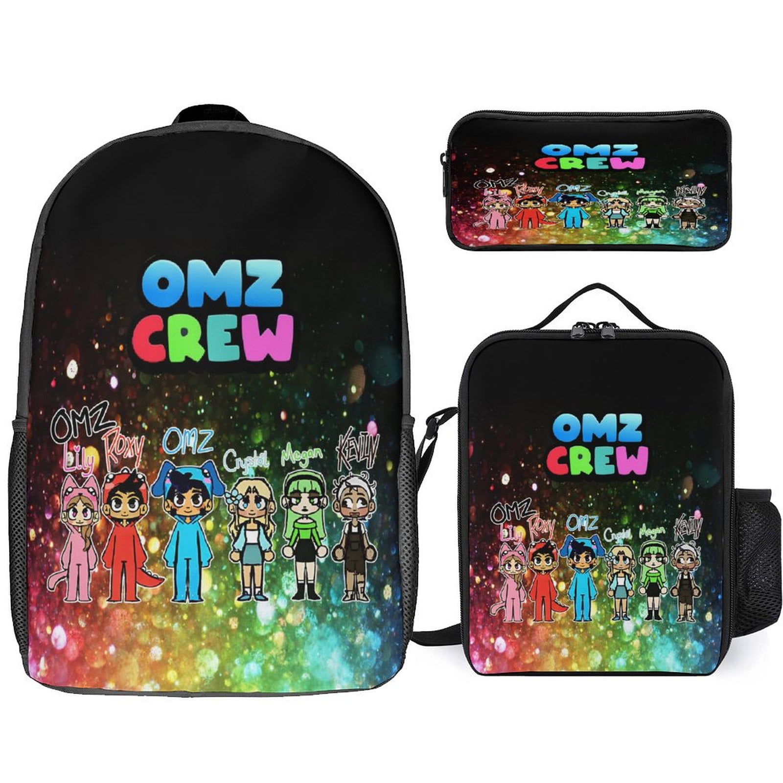 Omz Crew Backpack Set Cartoon Backpacks with Pencil Case & Lunch Bag ...