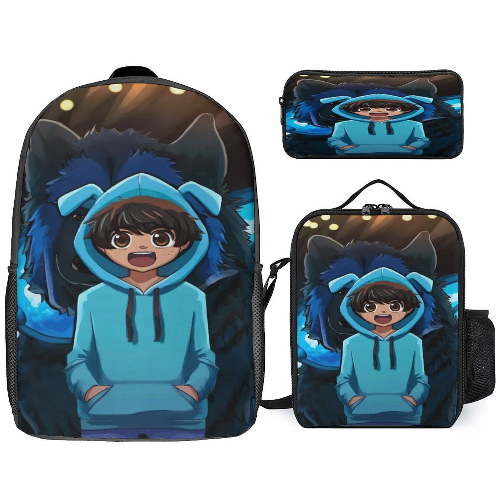 Omz Crew Backpack Set Cartoon Backpacks with Pencil Case & Lunch Bag ...