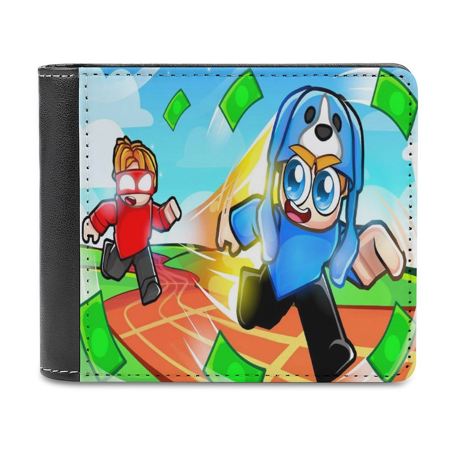 Omz Crew PU Leather Wallet Fold Wallet Slim Cash Card Holder Bag for ...