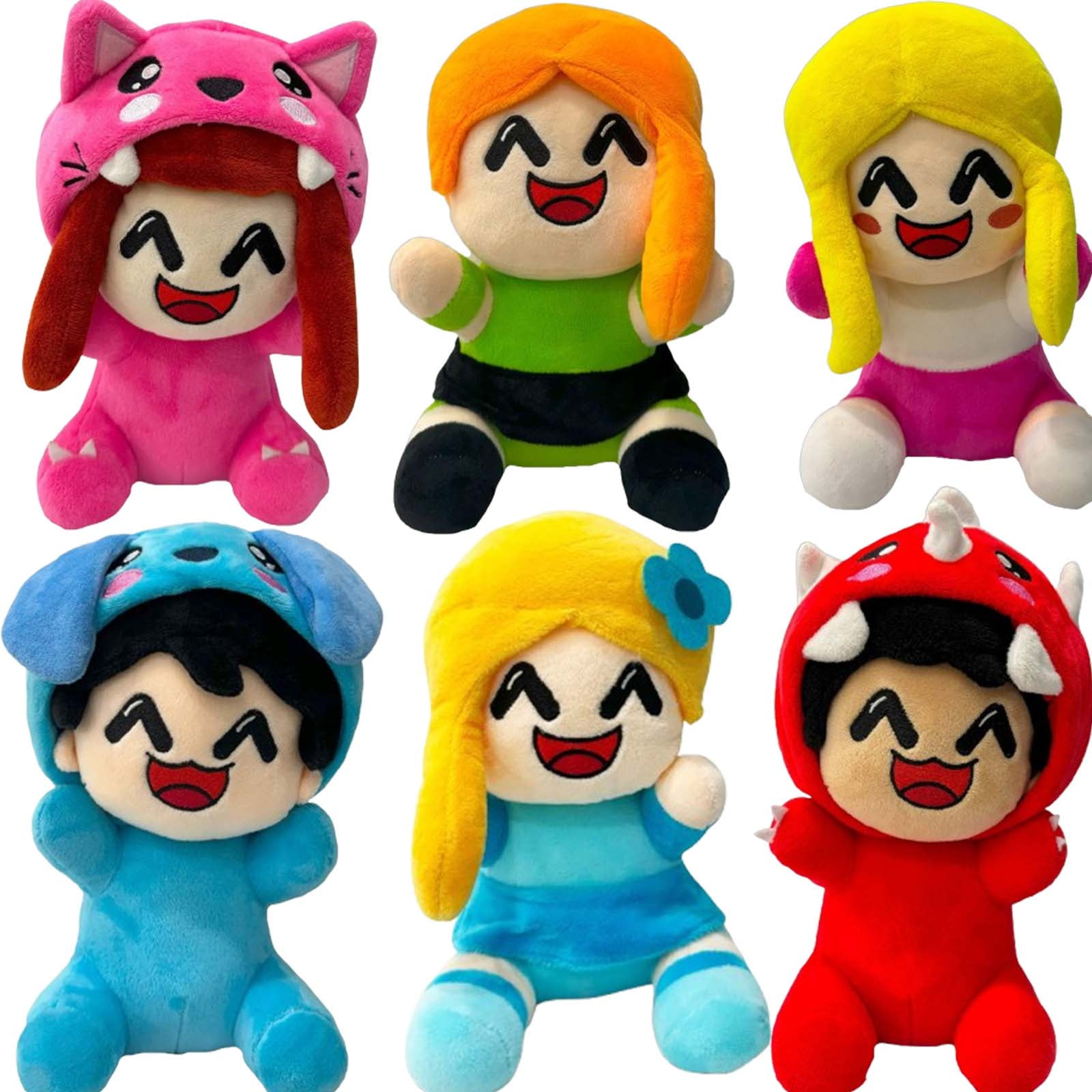 Omz Plush 8" Plush Game Player Soft Plush Toy Omz & His Friends(6 Pack ...