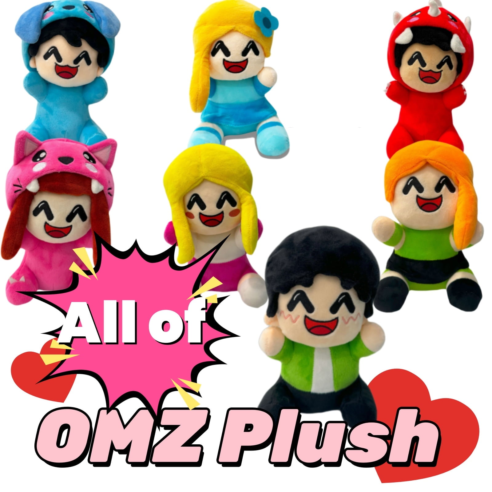 Omz Toys Clearance:7.8in Omz Plush Toys,Omz Crew Plushies - Walmart.com