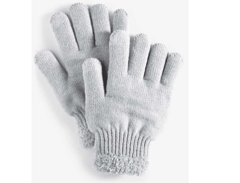 On 34th Women's Rib-Stitch Fuzzy-Cuff Gloves, Created for Macy's - Grey ...