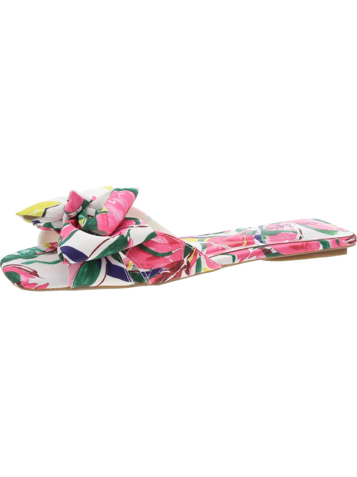 On 34th Womens Jazminnf Floral Slip On Slide Sandals - Walmart.com