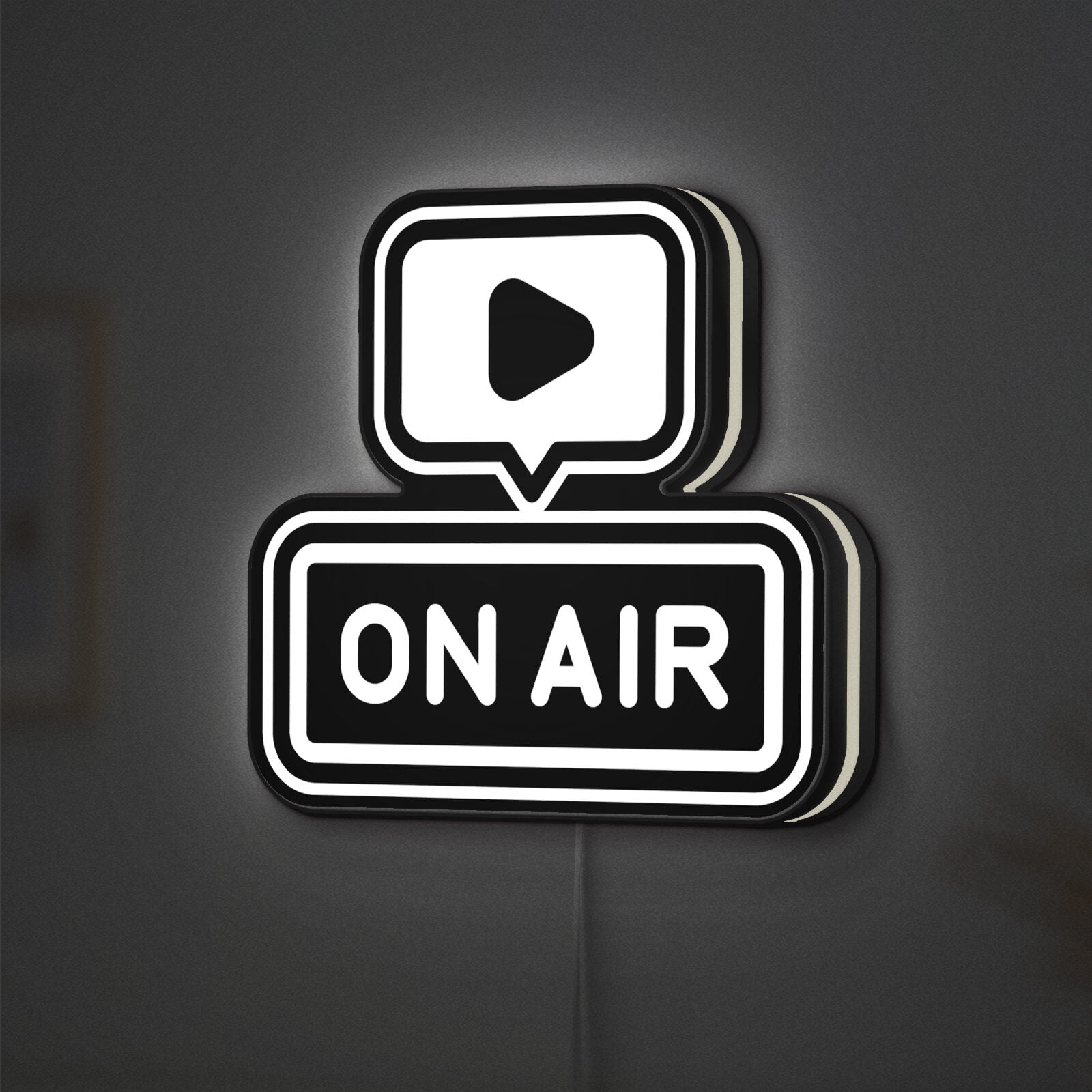 On Air 3D Novelty Light Box, Radio Studio Decor for Live Broadcast and ...