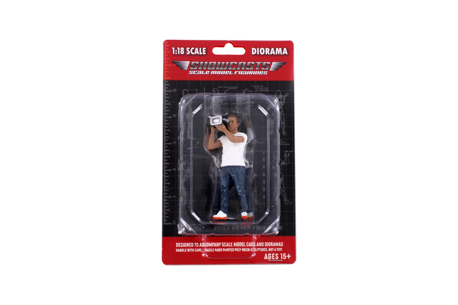 On Air Figure 3, Camera Guy 2, White /Blue - Showcasts AD-18403 - 1/18 ...