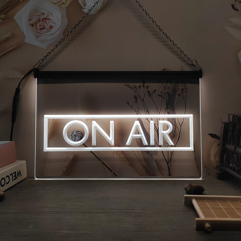 On Air Recording Studio Vintage LED Neon Sign-Posters,3DCarving,Wall ...