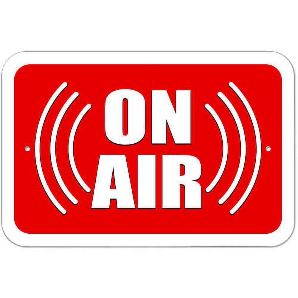 On Air Soundwaves Radio Podcast Sign - Walmart.com