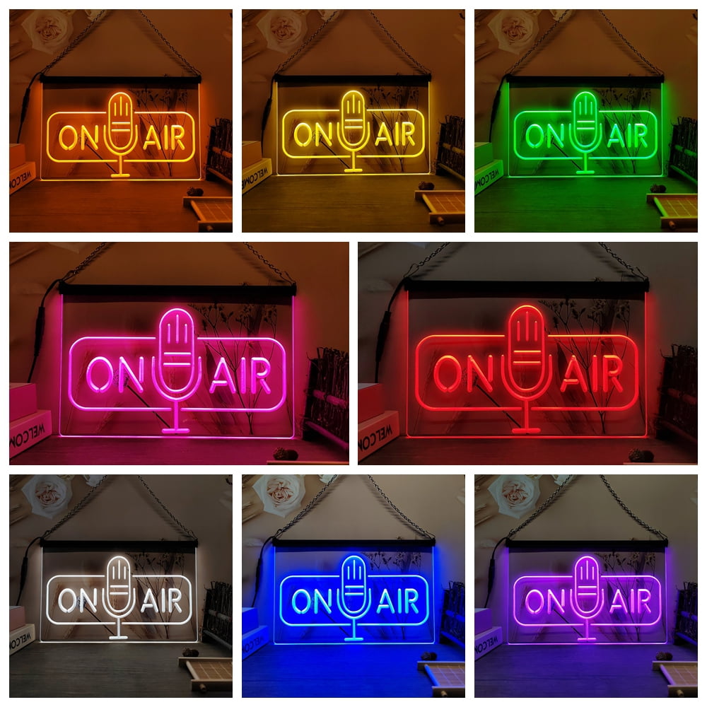 On Air Speaker Studio Vintage LED Neon Sign-Posters,3DCarving,Wall,Home ...