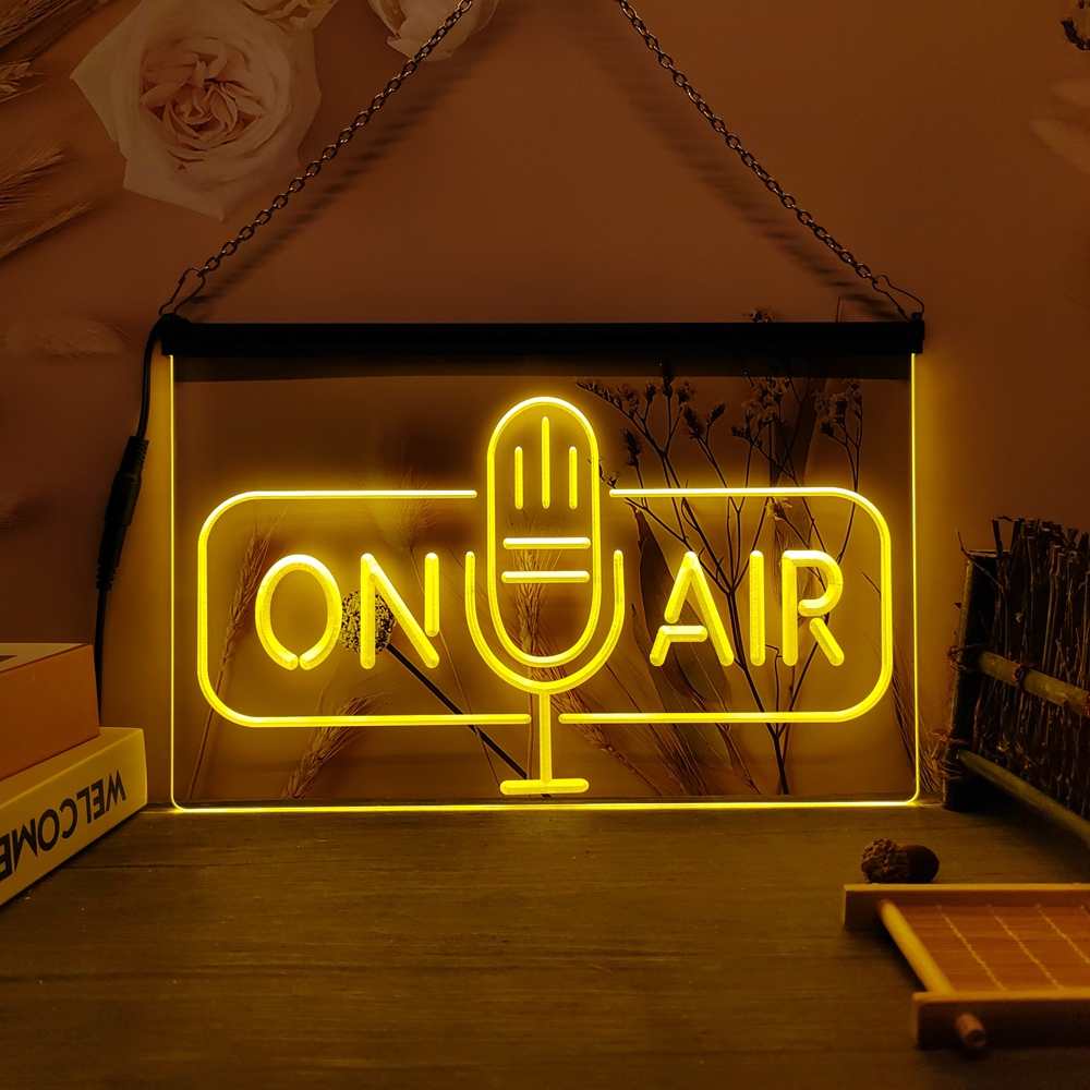 On Air Speaker Studio Vintage LED Neon Sign-Posters,3DCarving,Wall,Home ...