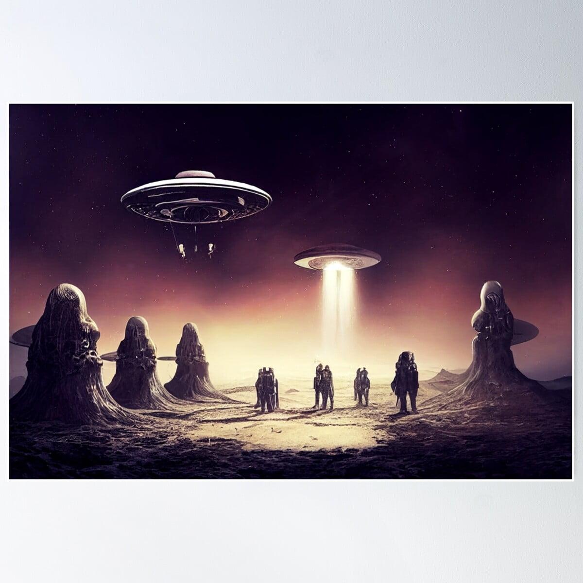 On Barren Ground Poster Wall Art, Modern Wall Decor For Living Room ...
